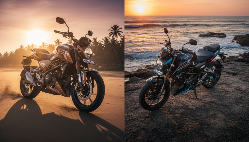 TVS Showcases Ronin Agonda Edition and Apache RTX 300 Anniversary Mode