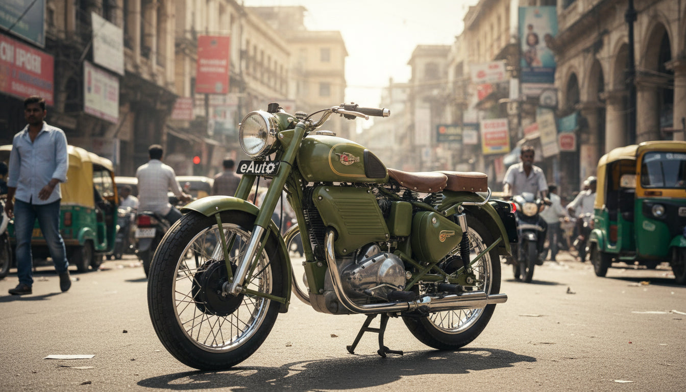 Royal Enfield Unveils First Electric Motorcycle, The Flying Flea C6, i