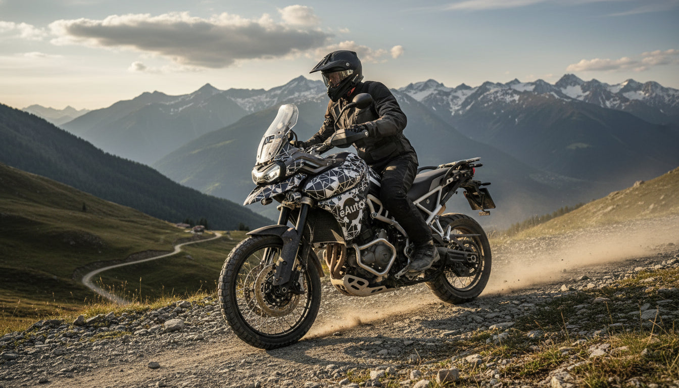 Next-Generation Triumph Tiger 900 Adventure Motorcycle Spotted During