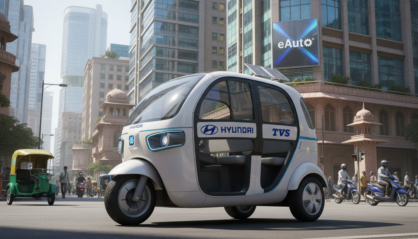 Hyundai and TVS Motor Partner for Electric Three-Wheeler Development i