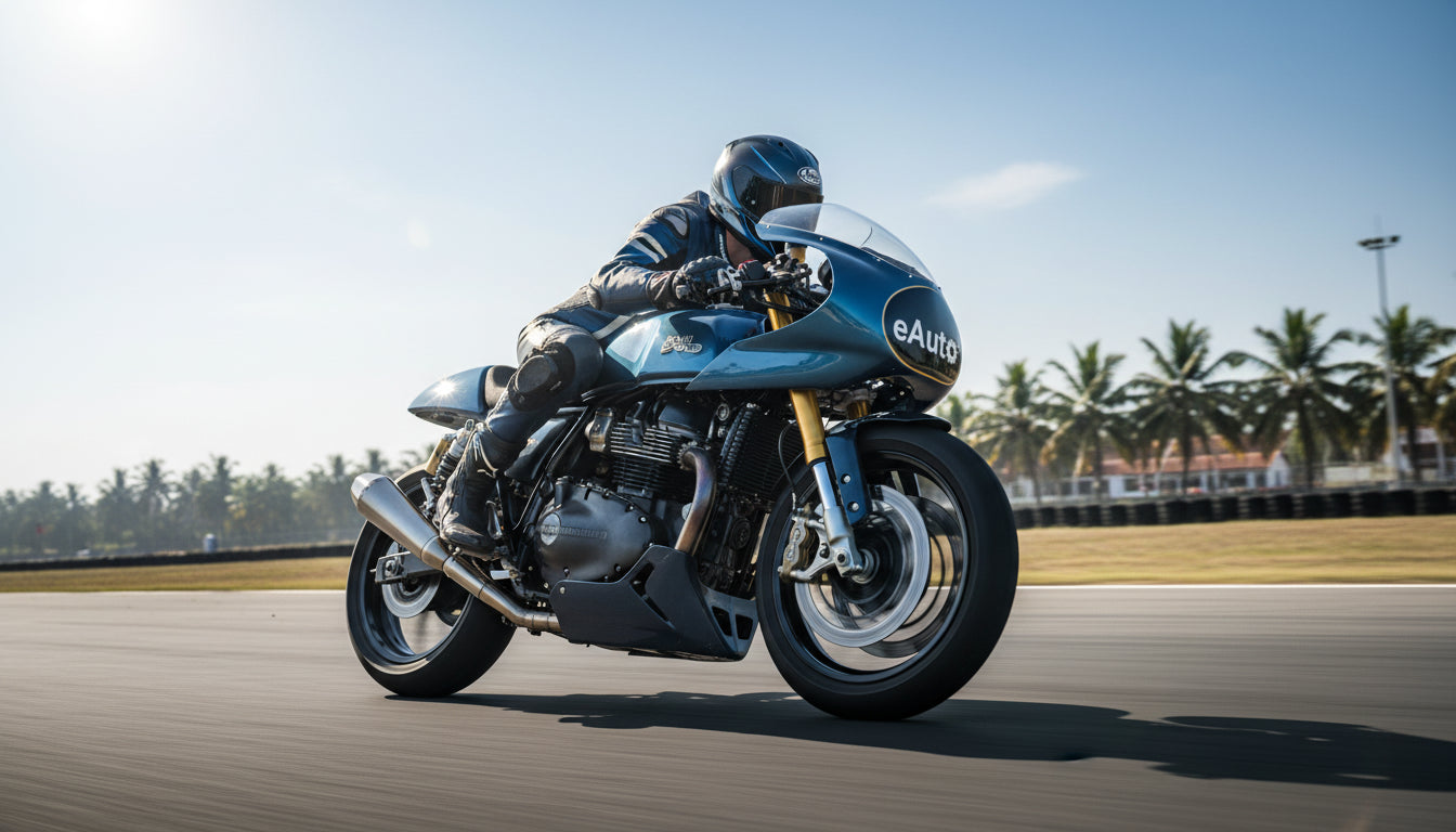 Royal Enfield Showcases Continental GT 750 Race Prototype at Motoverse