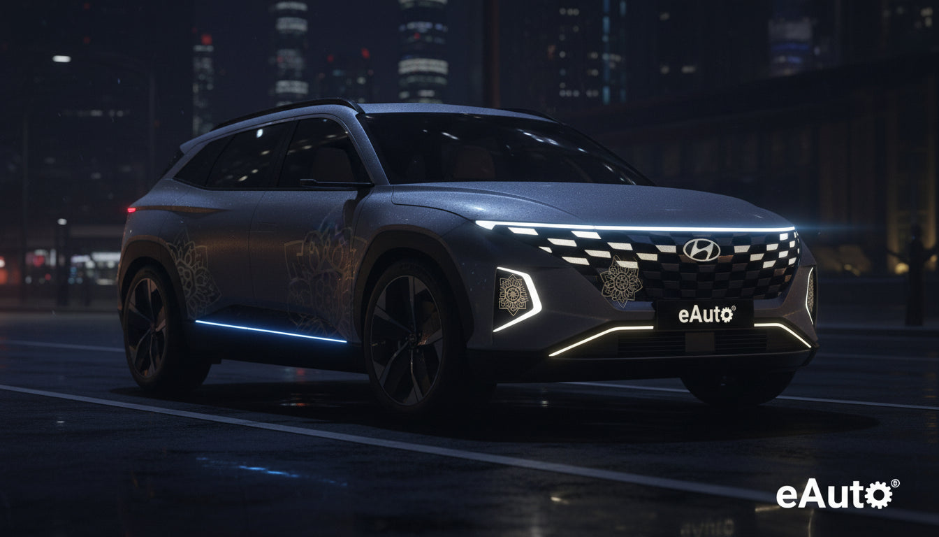 Hyundai Teases Its Largest Electric Vehicle Yet, Set to Debut in India