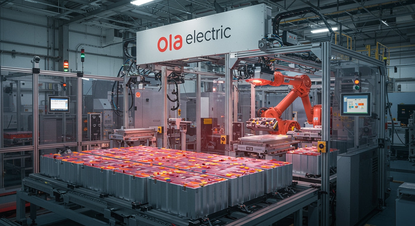 Ola Electric Ventures into Advanced Battery Cell Manufacturing in Indi