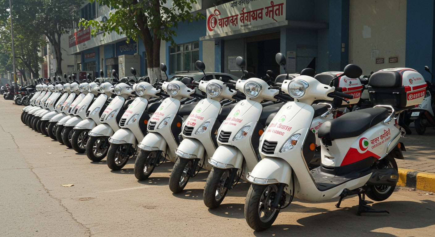 Electric Two-Wheelers Drive the Last-Mile Logistics Revolution in Indi