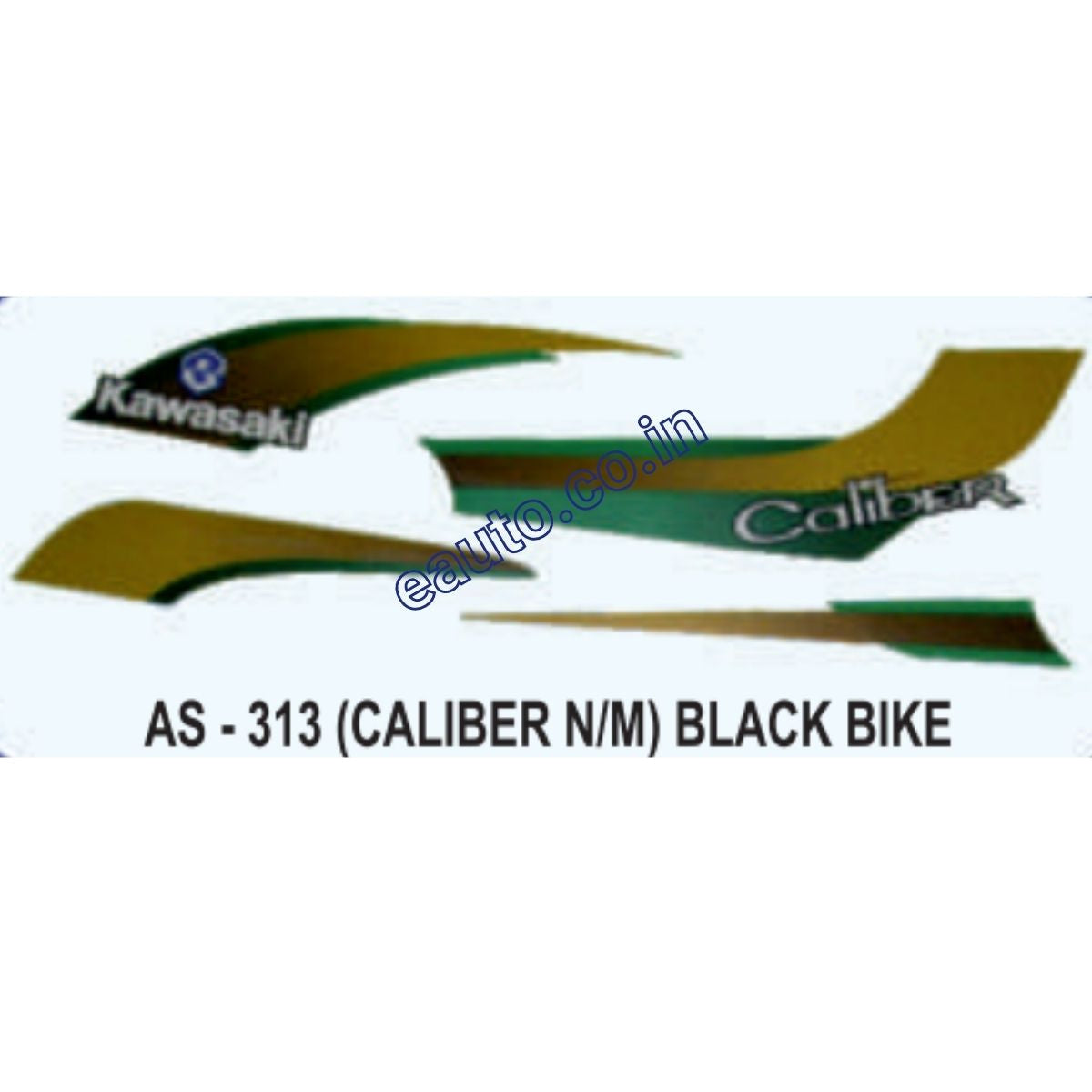 Graphics Sticker Set for Bajaj Caliber | New Model | Black Vehicle | B