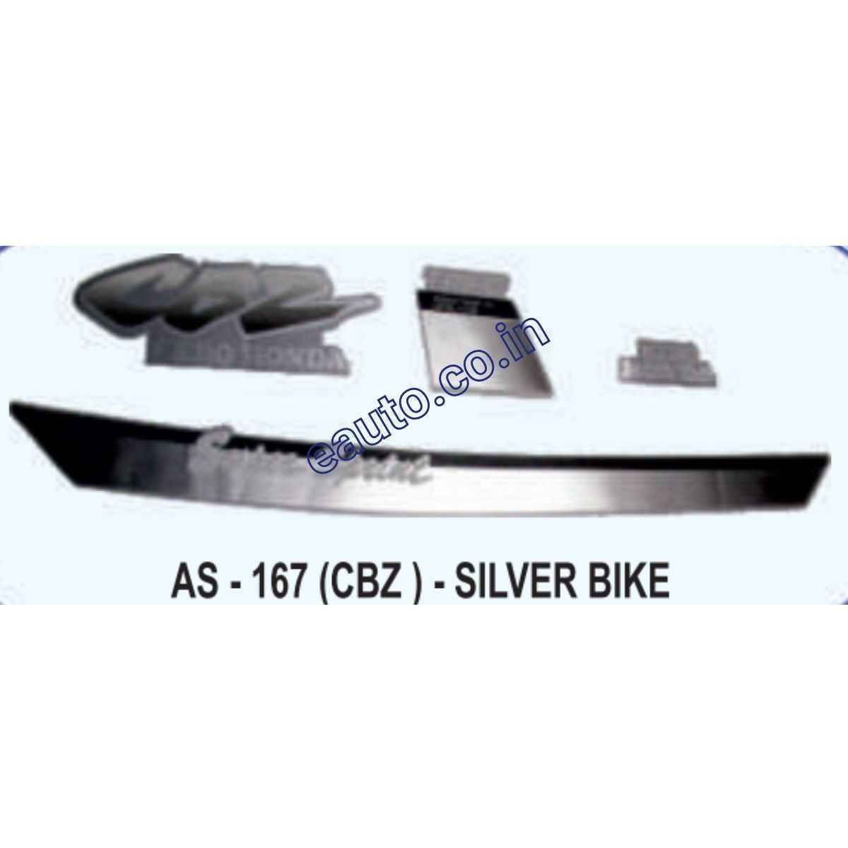 Graphics Sticker Set for Hero Honda CBZ | Silver Vehicle | Both Sides