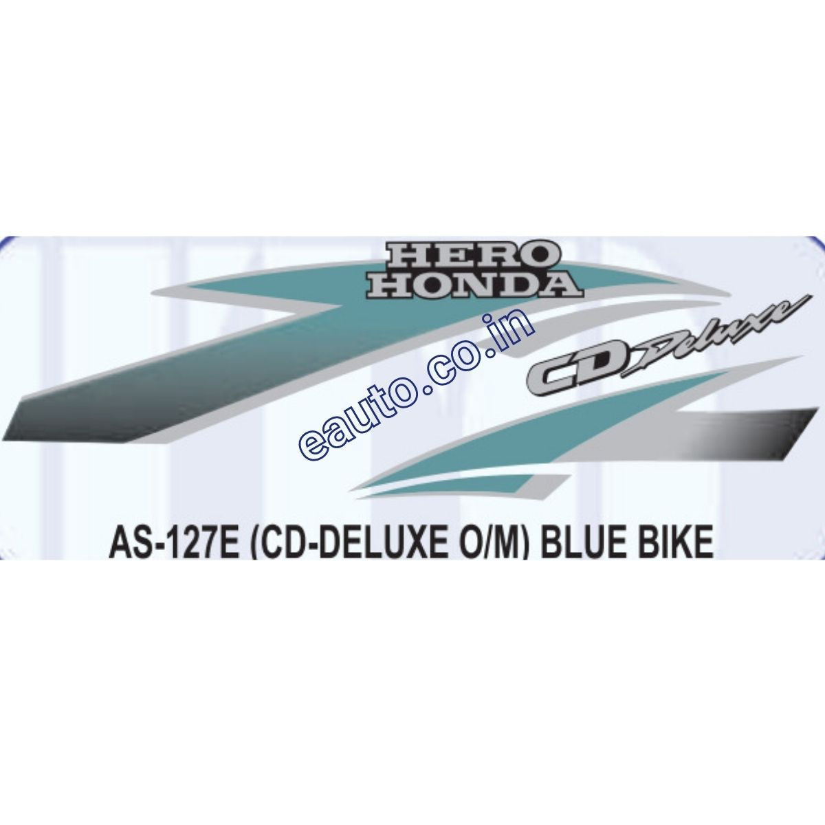 Graphics Sticker Set for Hero Honda CD Deluxe | Old Model | Blue Vehic