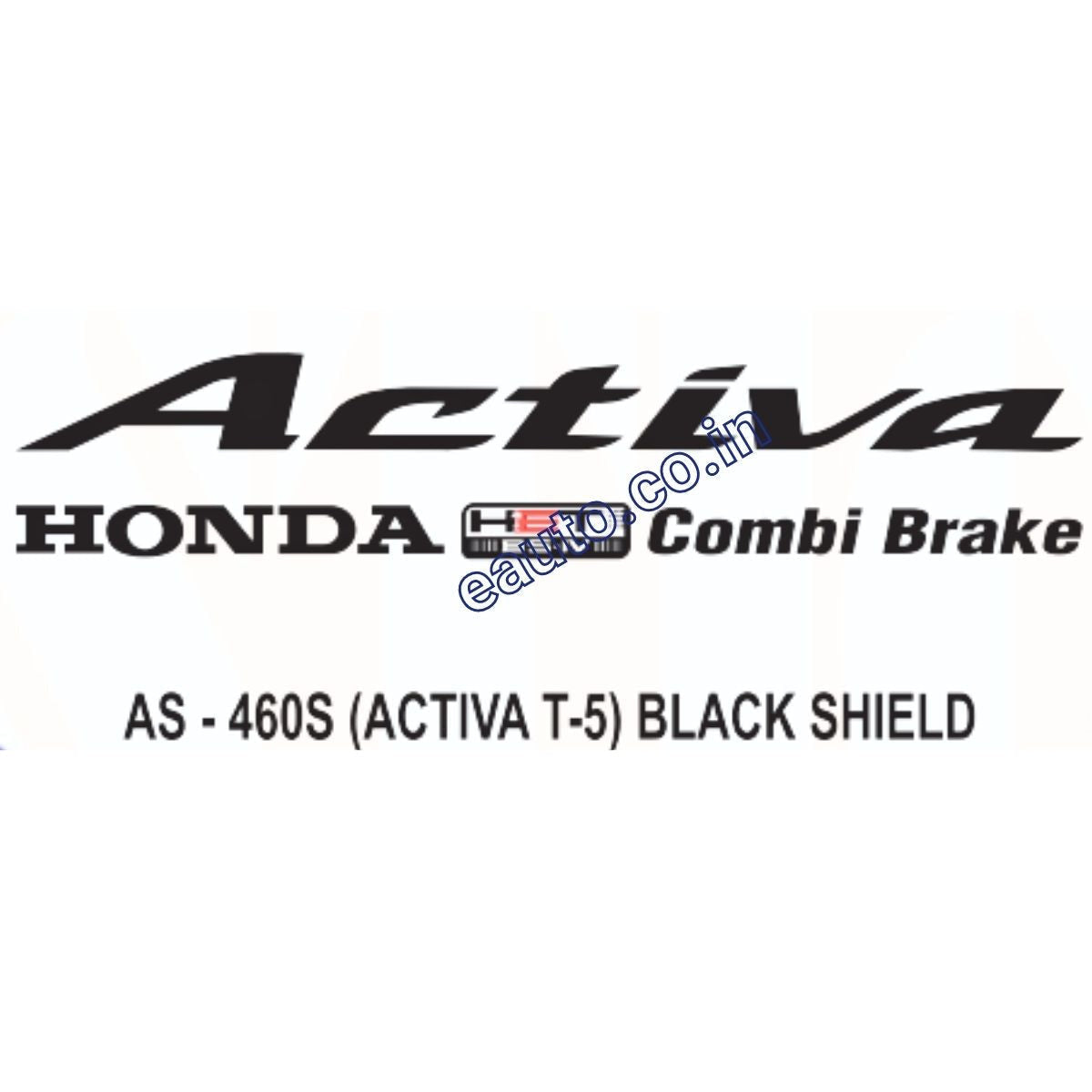 Graphics Sticker Set for Honda Activa HET BS4 | Type 5 | Black Sticker