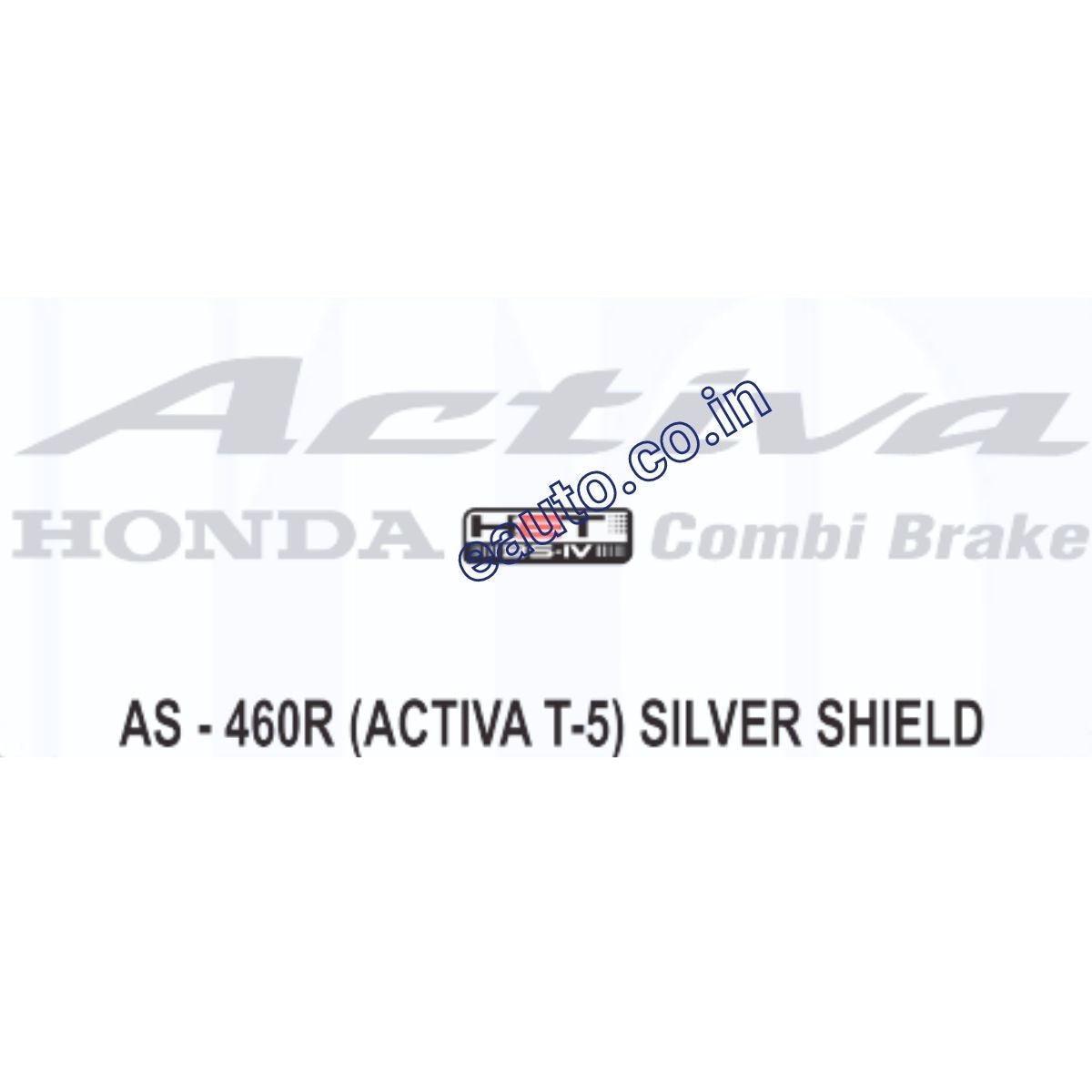 Graphics Sticker Set for Honda Activa HET BS4 | Type 5 | Silver Sticke