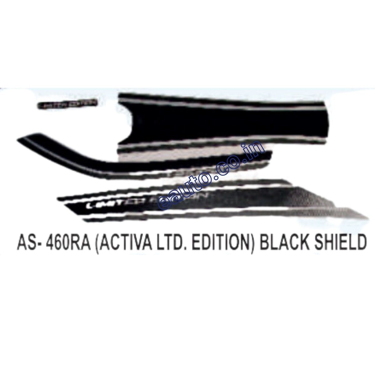 Graphics Sticker Set for Honda Activa | Limited Edition | Black Sticke