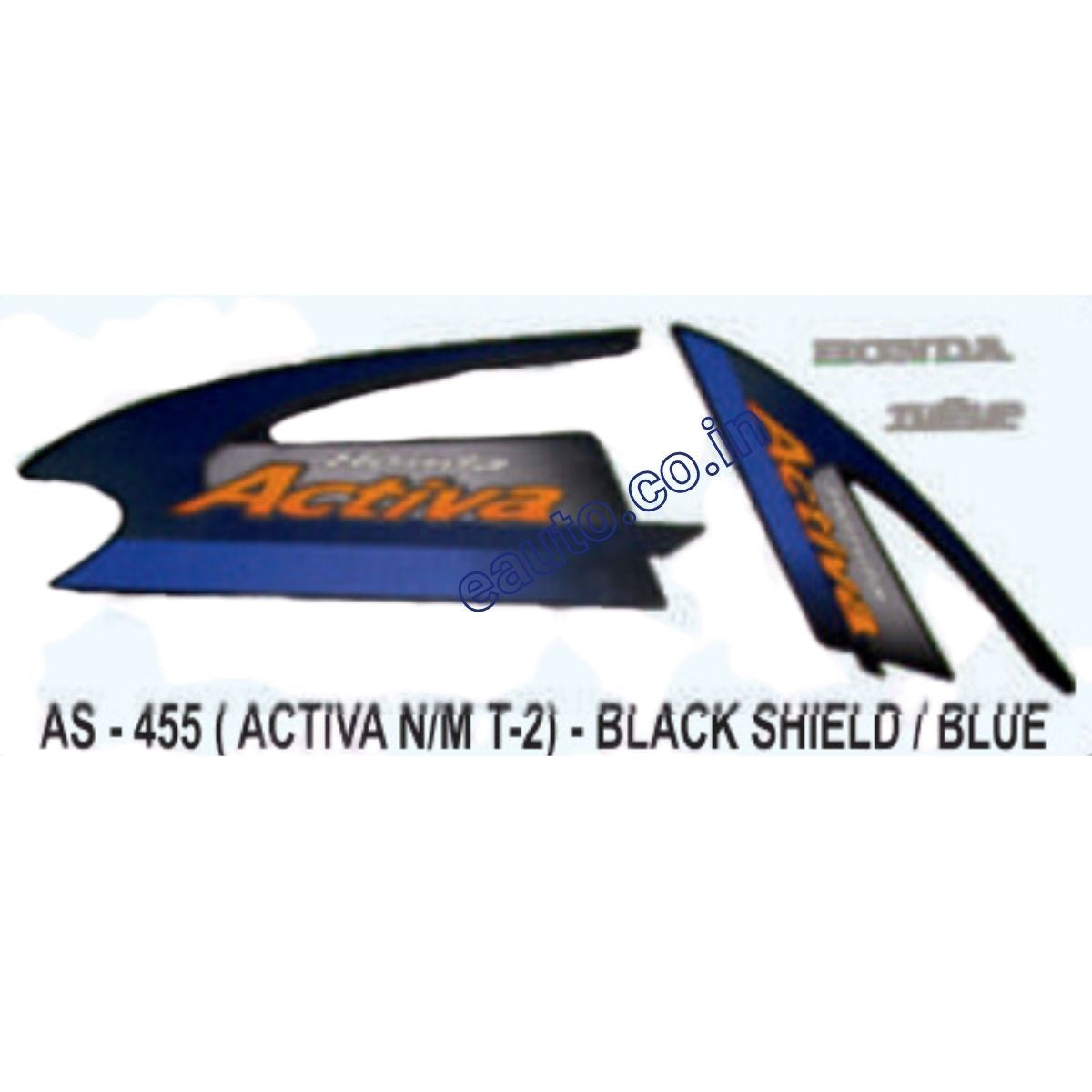 Graphics Sticker Set for Honda Activa | Type 2 | New Model | Black & B