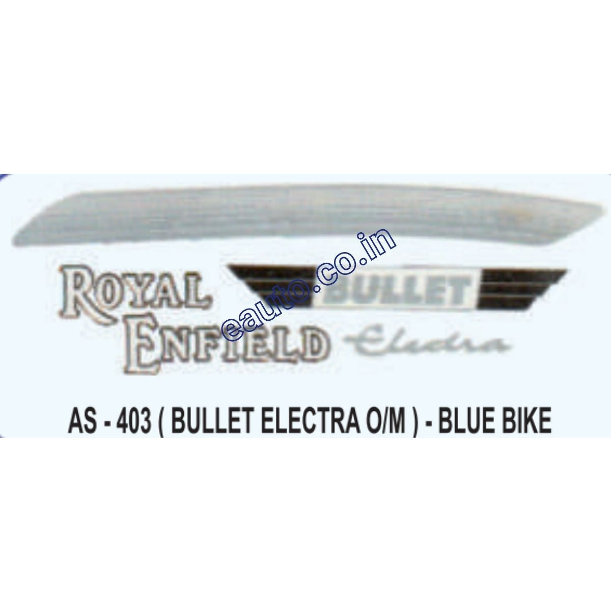 Graphics Sticker Set for Royal Enfield Bullet Electra | Old Model | Bl