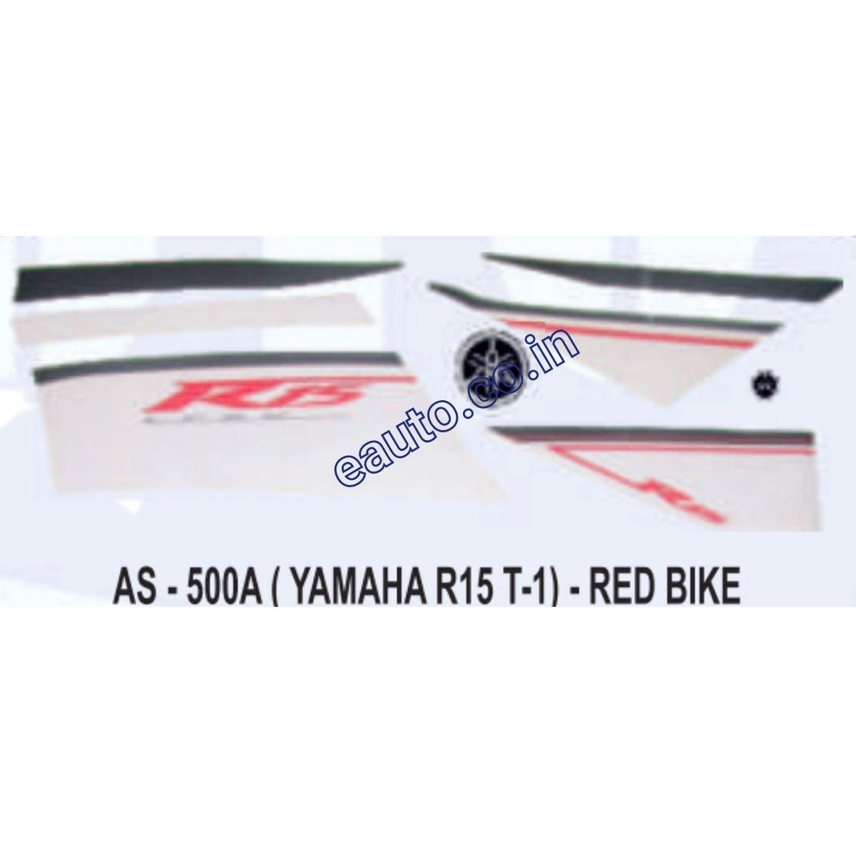 Graphics Sticker Set for Yamaha R15 V1 | Type 1 | Red Vehicle | Both S