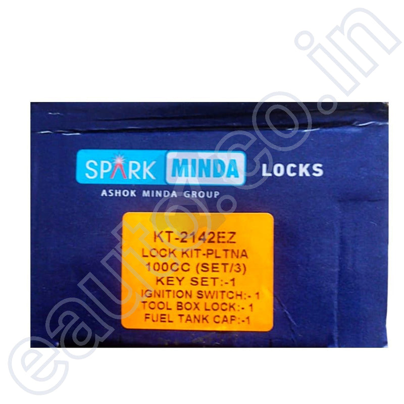MINDA Lock Set for Bajaj Platina 100 CC | Set of 3