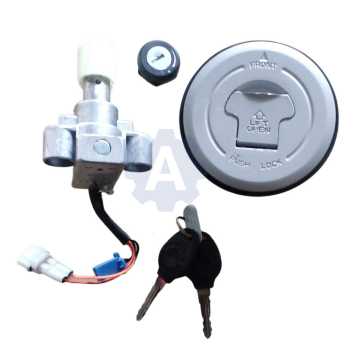 MINDA Lock Set (For TVS Apache 150, RTR 160 , RTR 180) | Set of 3 | Al